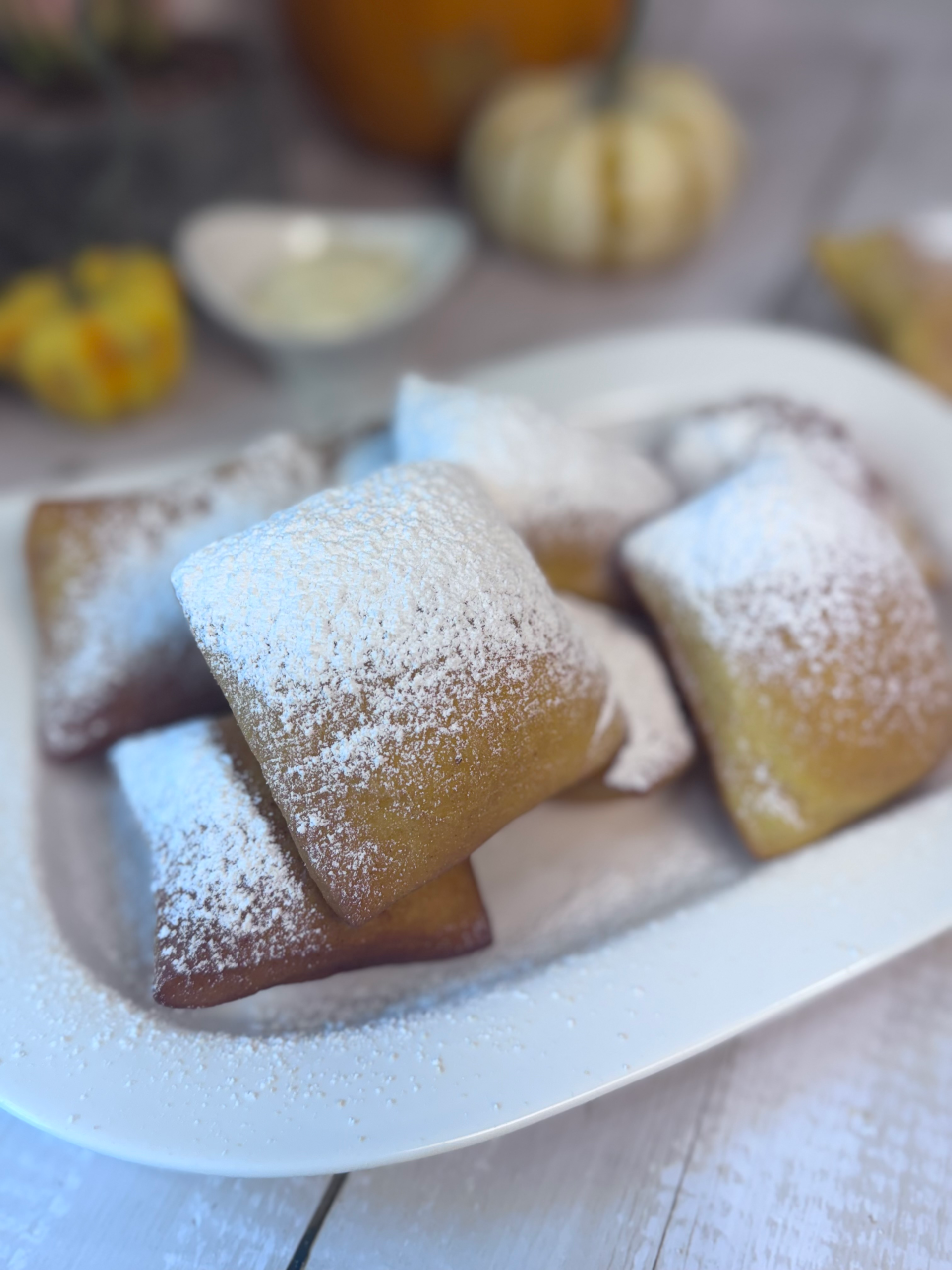 Pumpkin Beignets with Maple Sugar and Cardamom Mascarpone Cream – The ...